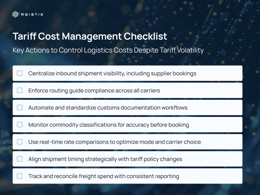 Managing Tariff Costs Through Smarter Logistics Execution